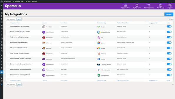 Sperse.io - Build new integrations for WordPress | AppSumo