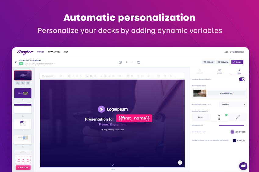 Storydoc - Create interactive storytelling decks | AppSumo