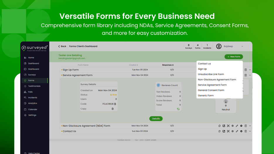 Surveyed - Grow your business w/ survey analytics | AppSumo