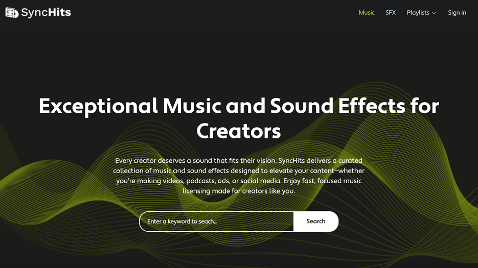 SyncHits - Get professional music and SFX | AppSumo