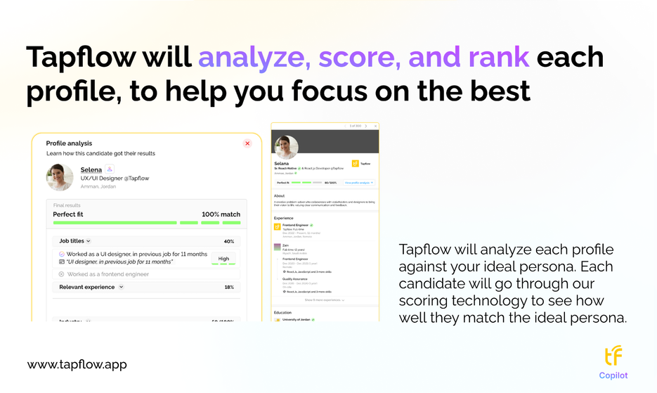 Tapflow - Plus Exclusive - AI talent sourcing assistant | AppSumo