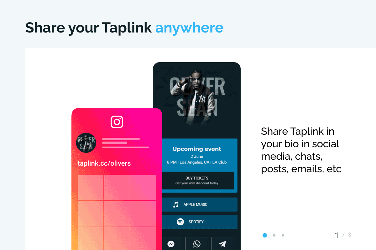 Taplink - Create landing pages for your bio link | AppSumo