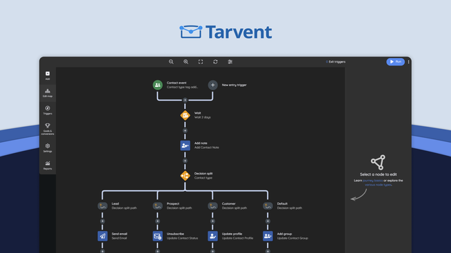 Tarvent - Simplify automation for email marketing | AppSumo