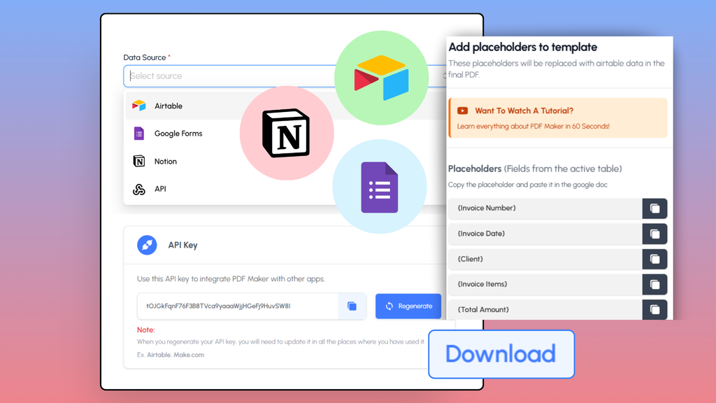 The PDF Maker - Automate the PDF creation process | AppSumo