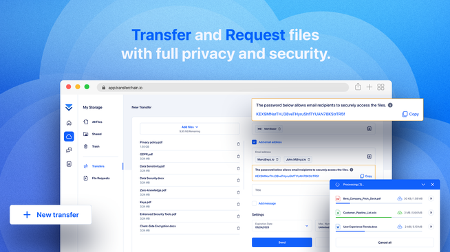 TransferChain Drive - Secure cloud storage & sharing | AppSumo