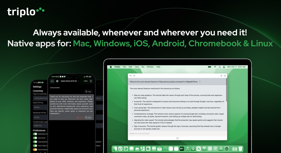 Triplo AI - Real-time AI assistance on any device | AppSumo