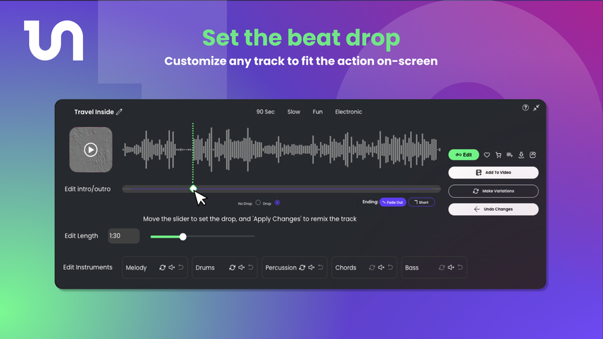 Tuney - Create custom soundtracks for video | AppSumo