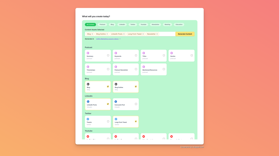 Unifire.ai - Repurpose text and media content with AI | AppSumo