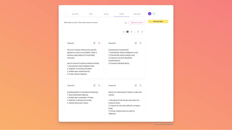 Unifire.ai - Repurpose text and media content with AI | AppSumo