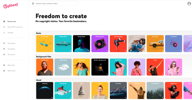 Uppbeat - Access copyright-free music and songs | AppSumo