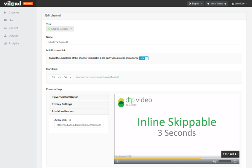 Viloud - Create custom online TV channels | AppSumo