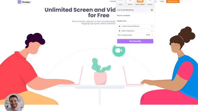 Vmaker - Record your screen in 4K | AppSumo