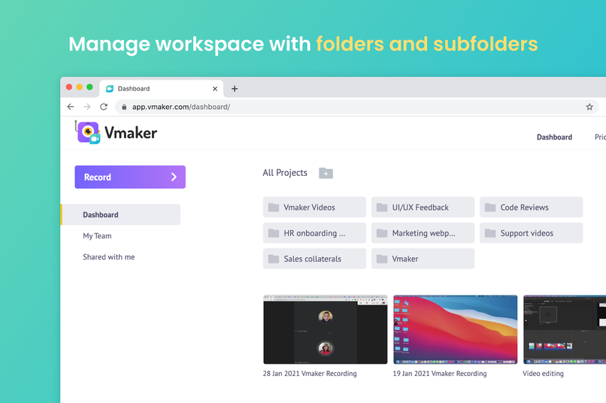 Vmaker - Record your screen in 4K | AppSumo