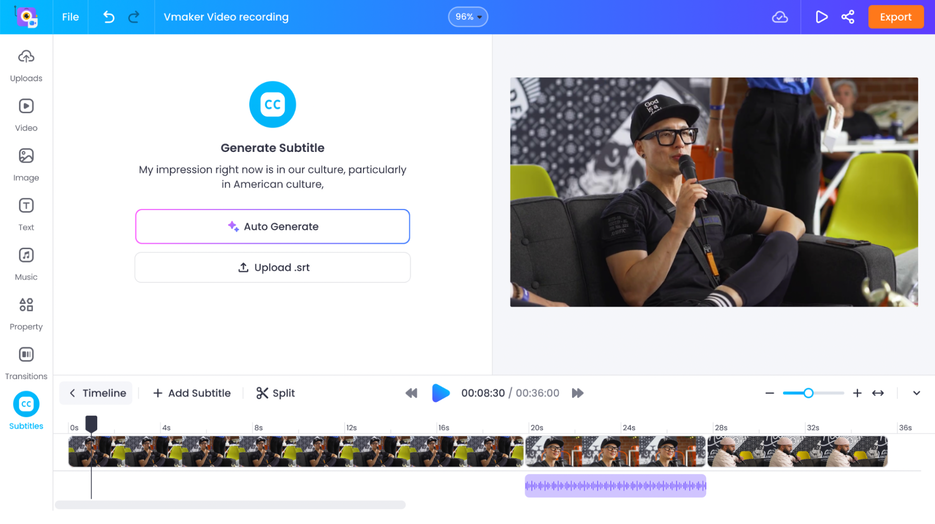 Vmaker AI - Convert raw footage into pro videos | AppSumo
