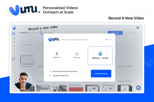 Vumu - Make personalized videos for cold outreach | AppSumo