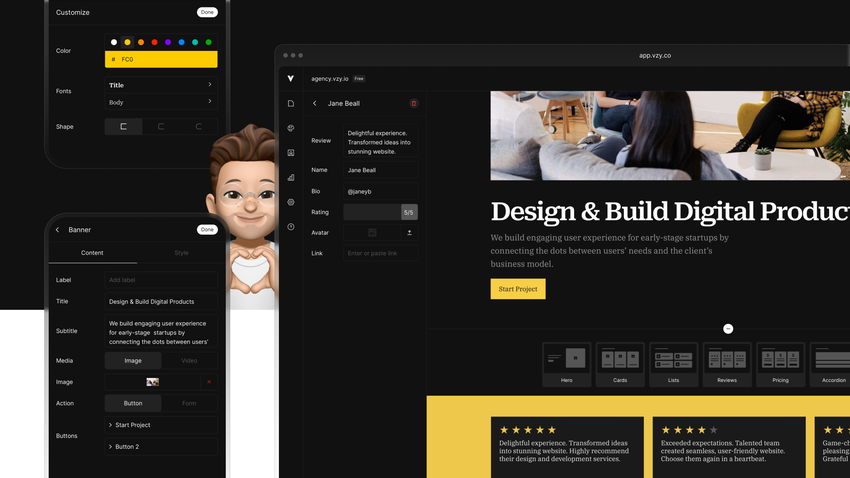 Vzy - Create beautiful sites fast with AI | AppSumo