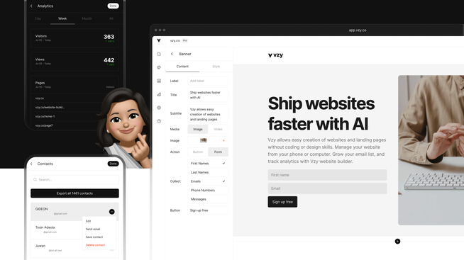 Vzy - Create beautiful sites fast with AI | AppSumo