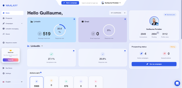 Waalaxy - Automate lead gen & contact prospects | AppSumo