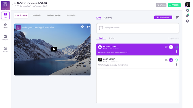 webMOBI - Monitor and customize event workflows | AppSumo