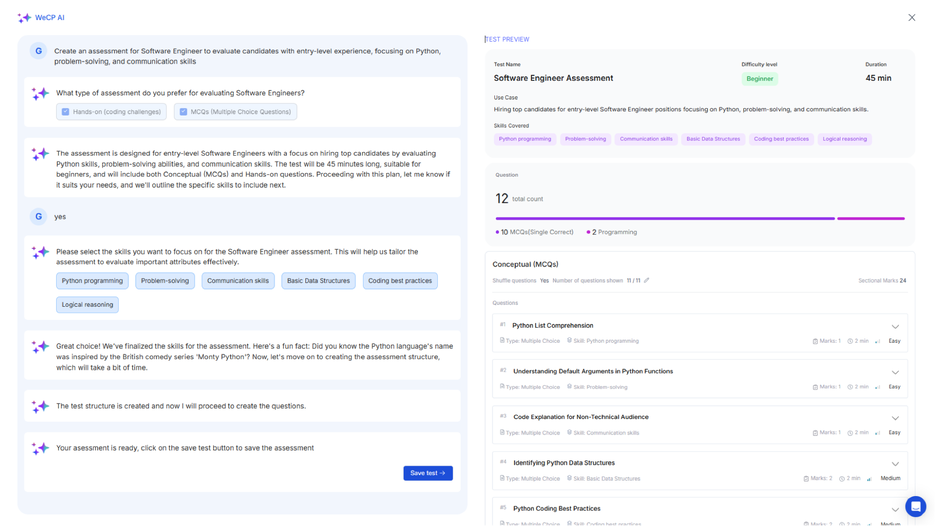 WeCP - Assess candidate skills with AI | AppSumo