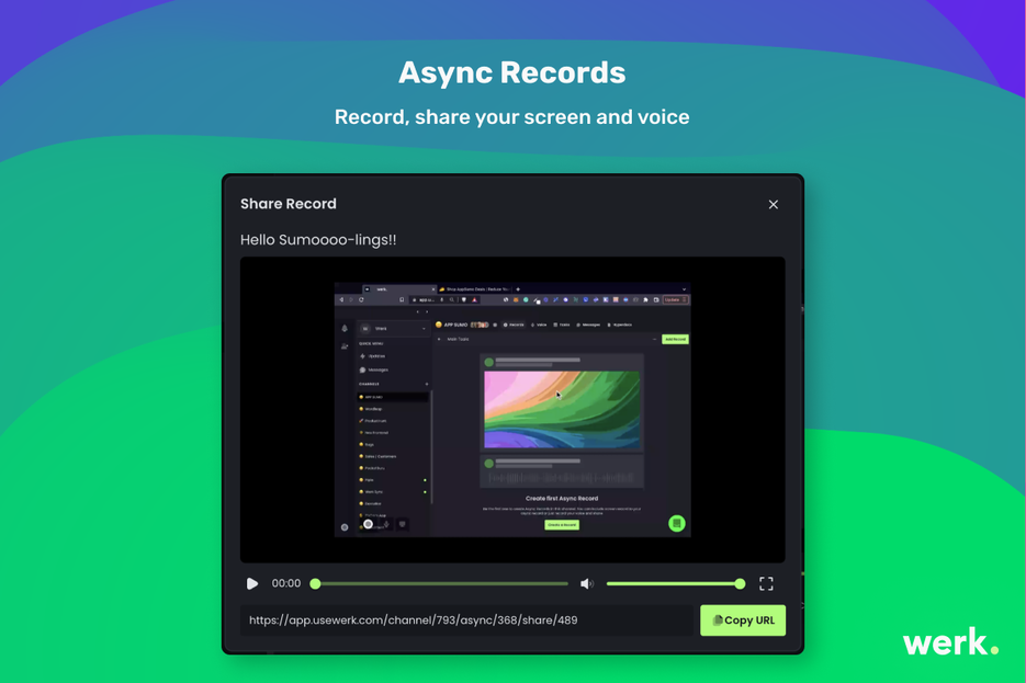 Werk - Complete toolkit for asynchronous work | AppSumo
