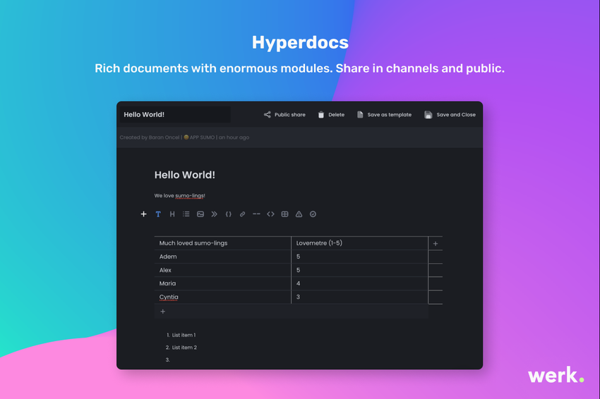 Werk - Complete toolkit for asynchronous work | AppSumo