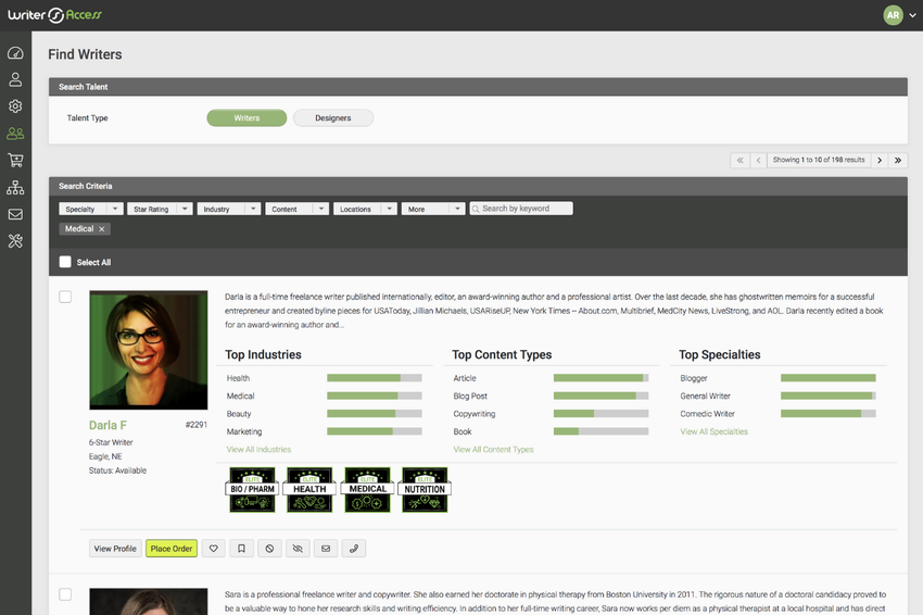 WriterAccess - Hire skilled freelance writers | AppSumo