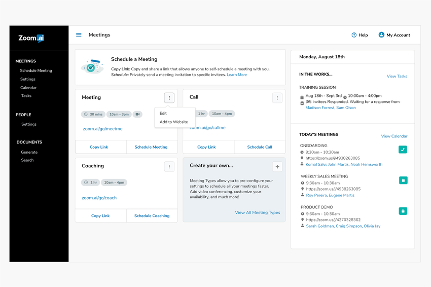 Zoom.ai - Automate scheduling and simplify booking | AppSumo